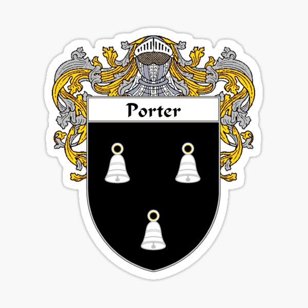 "Porter Coat of Arms / Porter Family Crest" Sticker for Sale by William ...