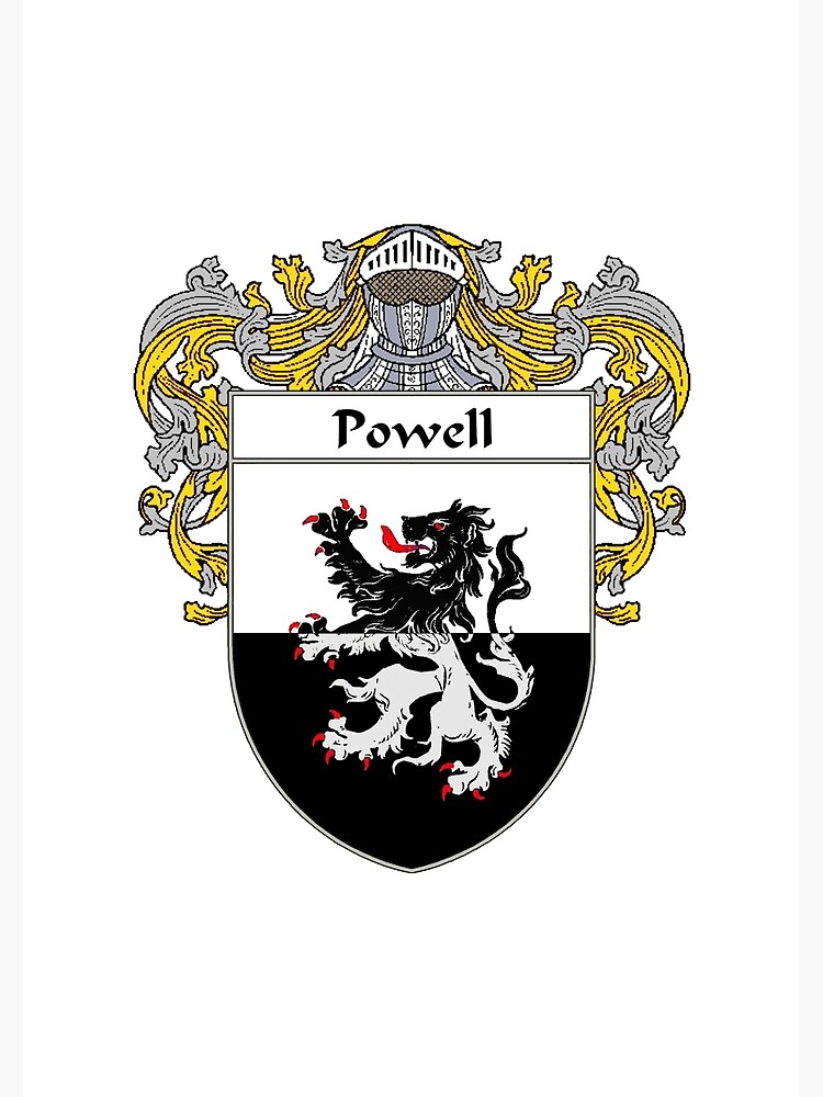 "Powell Coat of Arms / Powell Family Crest" Spiral Notebook for Sale by ...