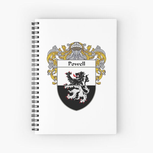 "Powell Coat of Arms / Powell Family Crest" Spiral Notebook for Sale by ...