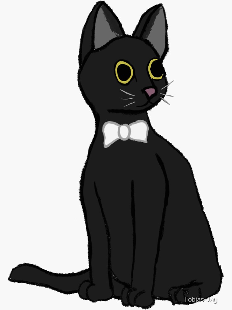 "Polite Cat" Sticker for Sale by Tobias-Jay | Redbubble