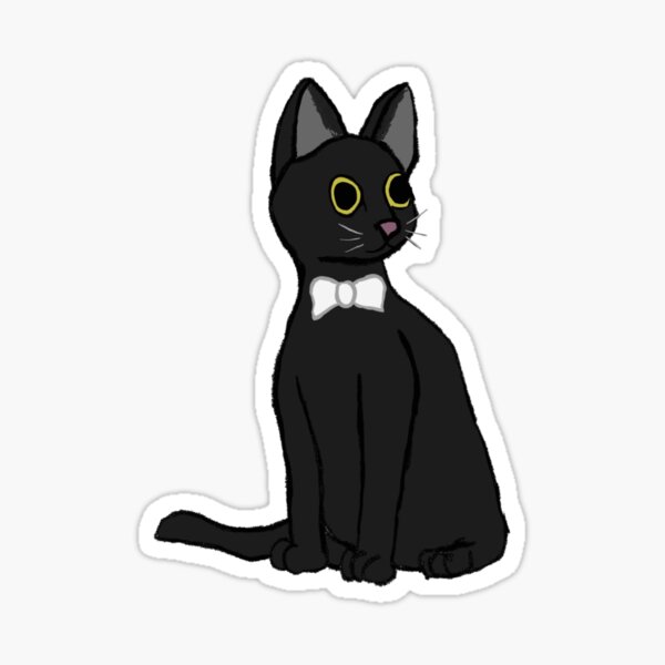 "Polite Cat" Sticker for Sale by Tobias-Jay | Redbubble