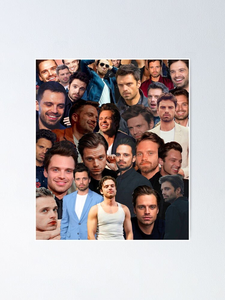 "Sebastian Stan Photo Collage 2" Poster for Sale by Jess-16 | Redbubble