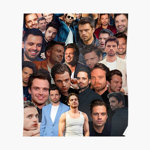 "Sebastian Stan Photo Collage 2" Poster for Sale by Jess-16 | Redbubble