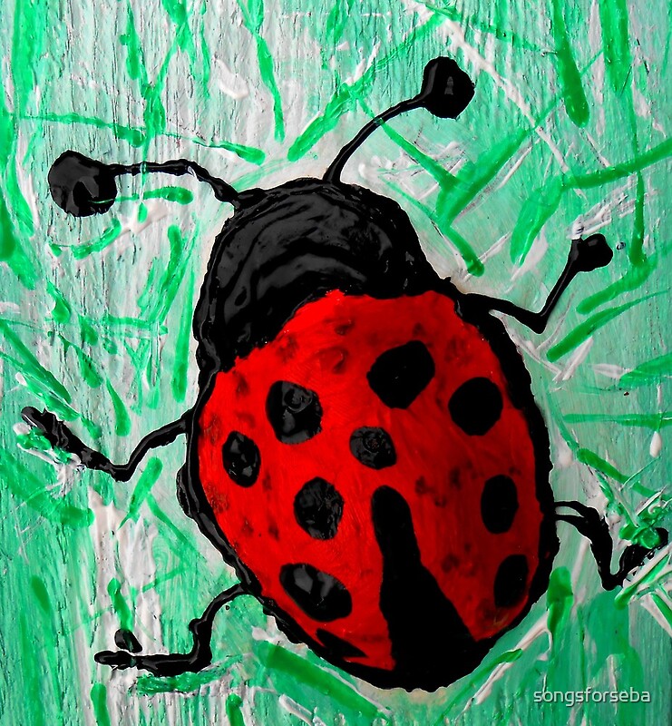 "abstract ladybug" by songsforseba | Redbubble