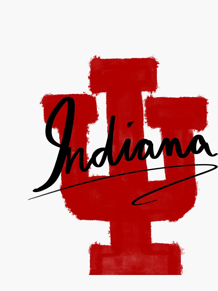 "Indiana University Symbol" Sticker for Sale by carliebingham | Redbubble