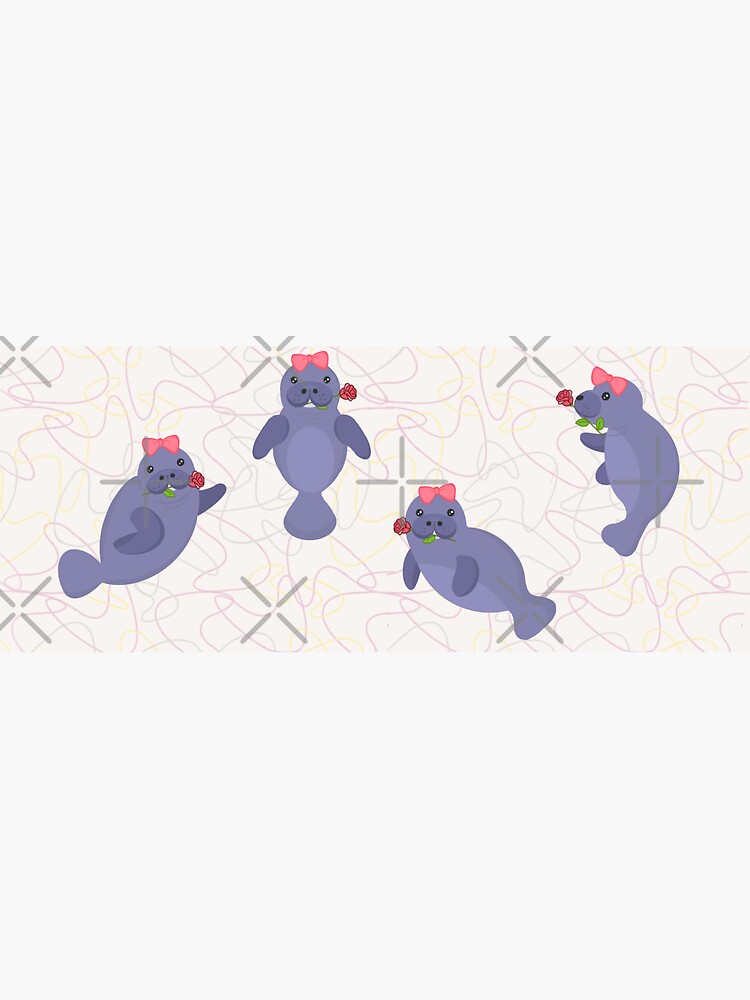 "Barbara manatee multi " Sticker for Sale by Charding4 | Redbubble