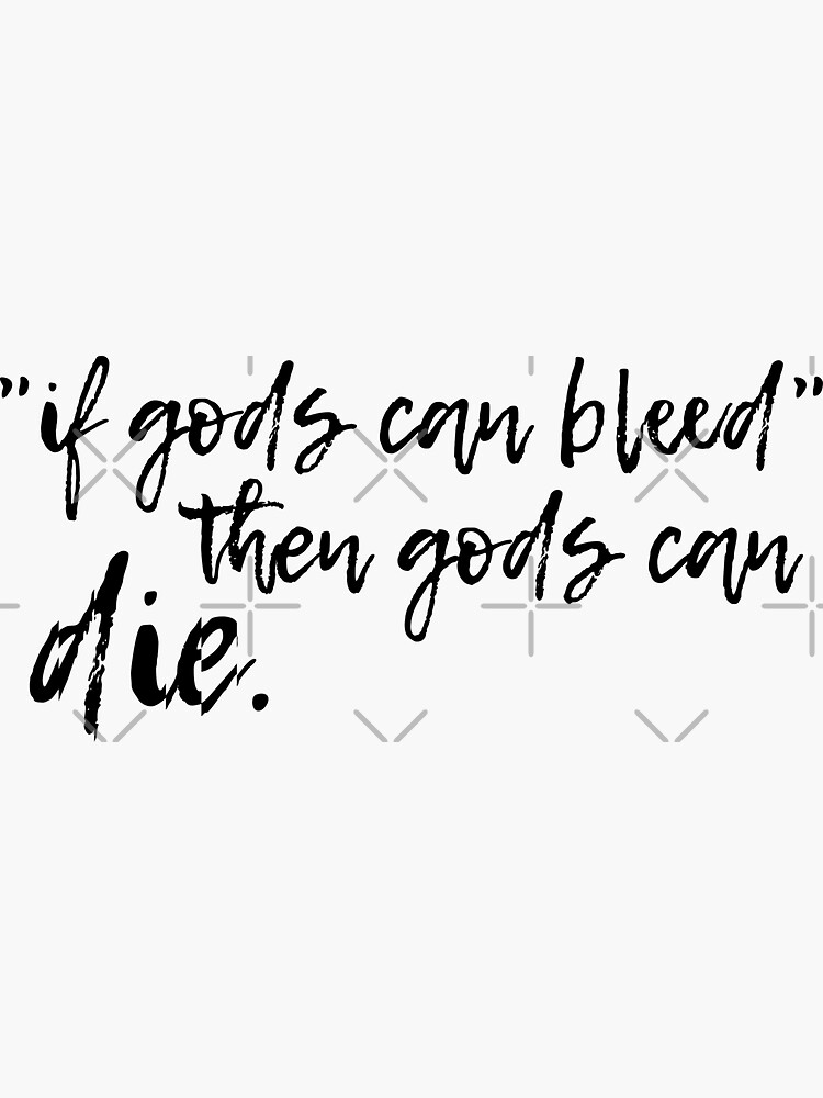 ""If Gods Can Bleed, Then Gods Can Die" (Dream SMP)" Sticker for Sale ...