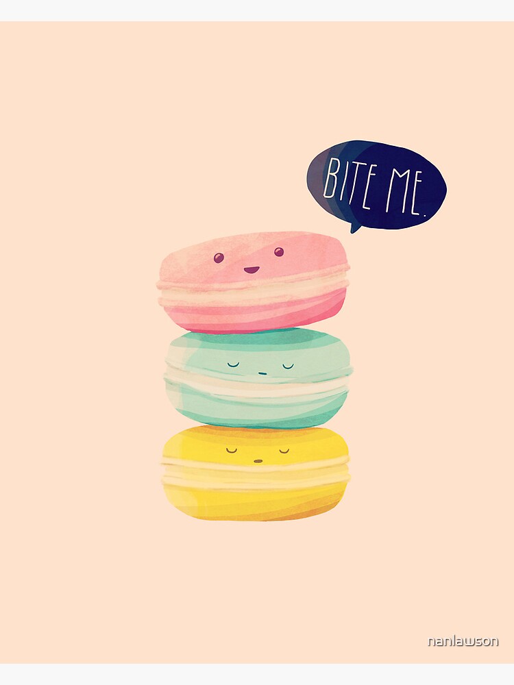 "Bite Me" Poster for Sale by nanlawson | Redbubble