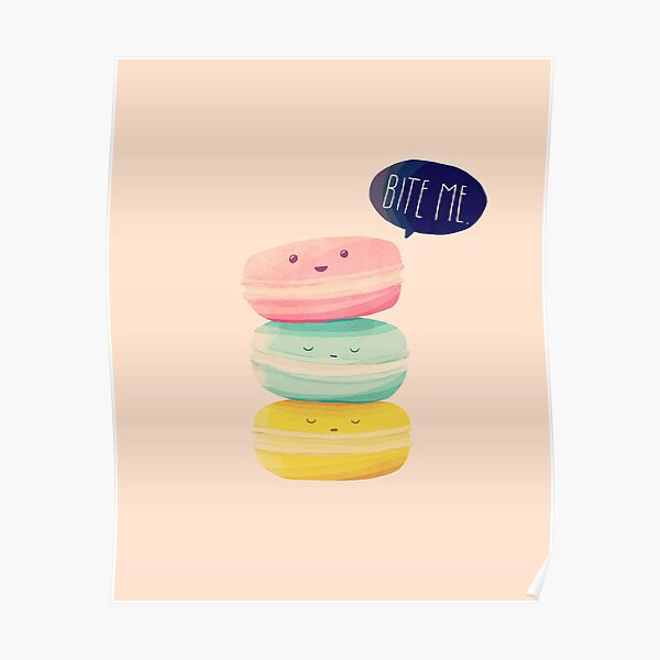 "Bite Me" Poster for Sale by nanlawson | Redbubble