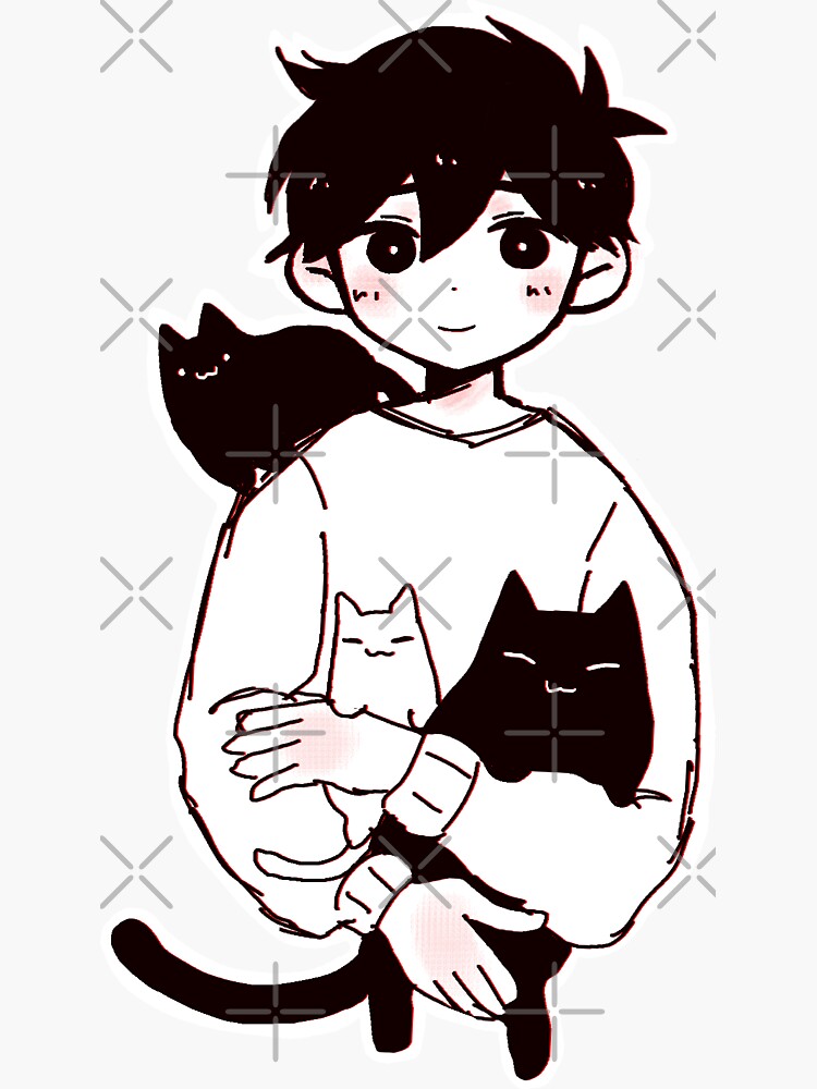 "OMORI Sunny and Mewo" Sticker for Sale by kaejun | Redbubble