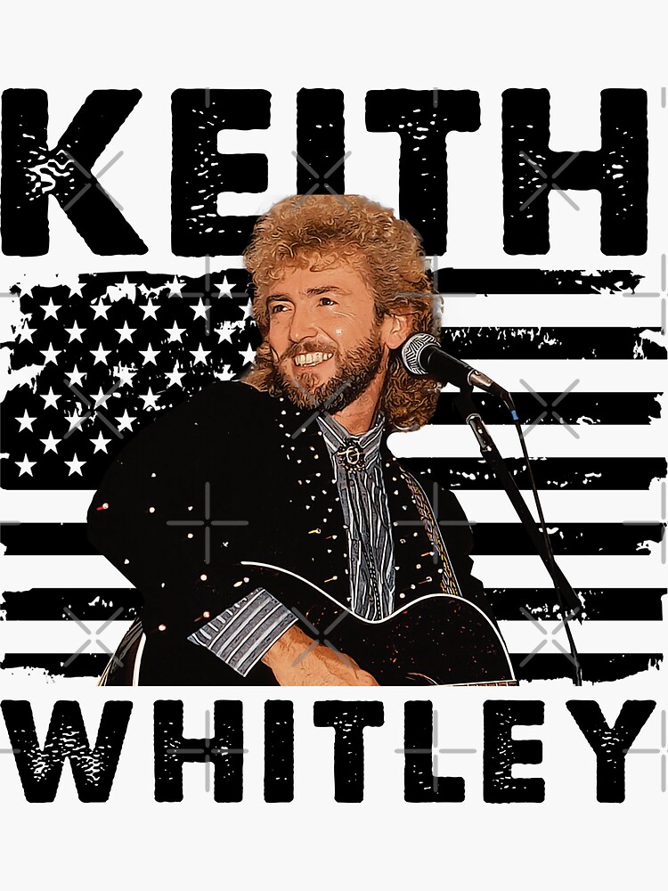 "Retro American Flag Keith Legend Music" Sticker by IsabellaShaw ...