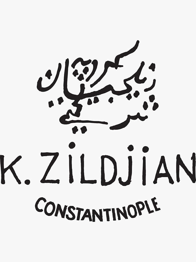 "K. Zildjian Constantinople, Black Logo" Sticker for Sale by rkingston ...