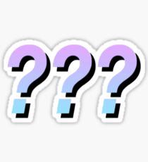 Question Mark Stickers | Redbubble