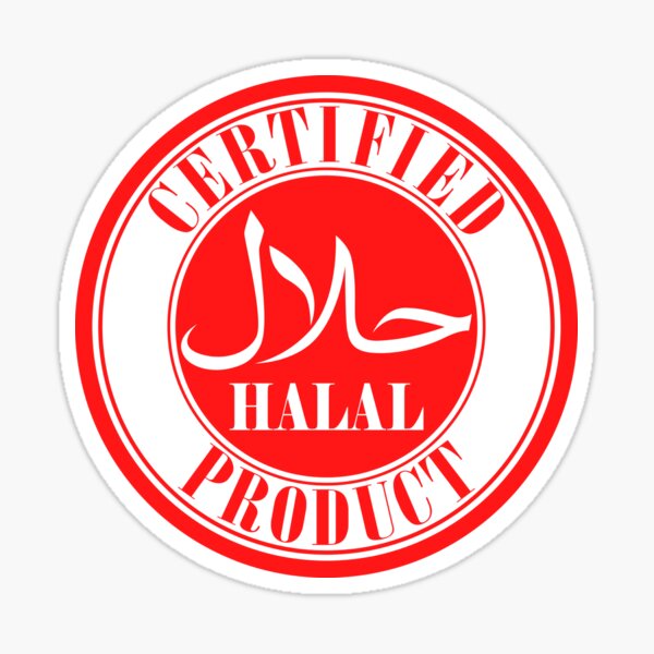 " Halal Stamp Stickers" Sticker for Sale by kmf1313 | Redbubble