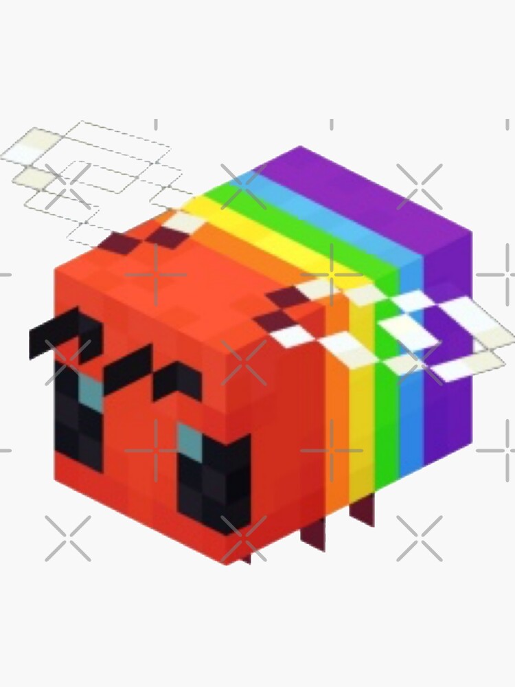 Pegatina «Abeja de Minecraft - Abeja linda y sana» de KlareDesteen ...