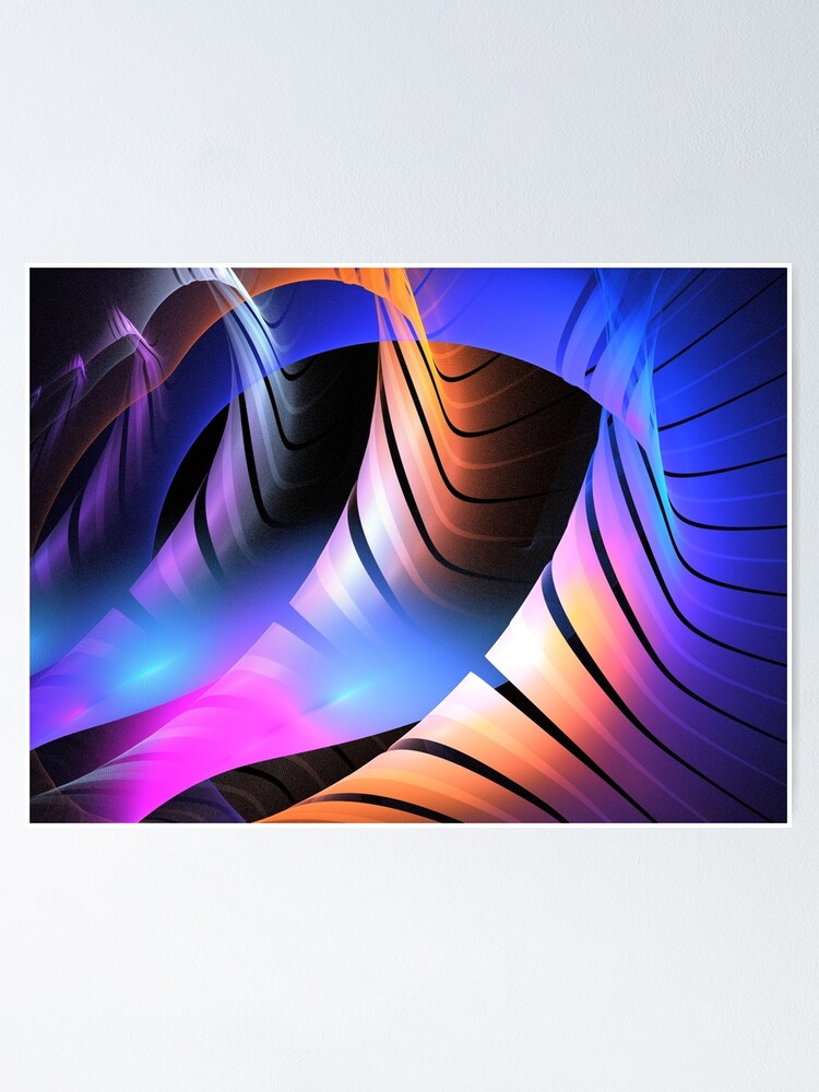 "Electric Sea Rays" Poster by KimSyOk | Redbubble