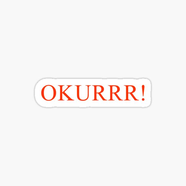 "CARDI B OKURRRR" Sticker for Sale by Bennethfelix | Redbubble