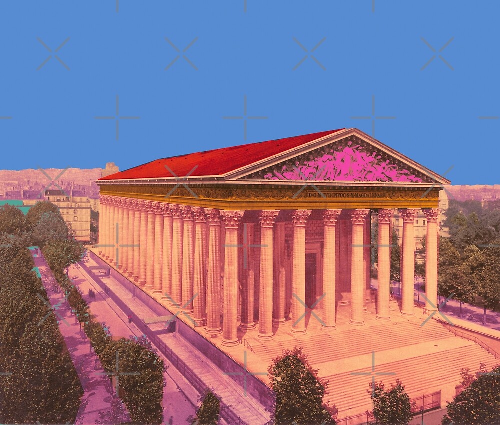 "nostalgic view over Place de la Madeleine, listed building in Paris ...