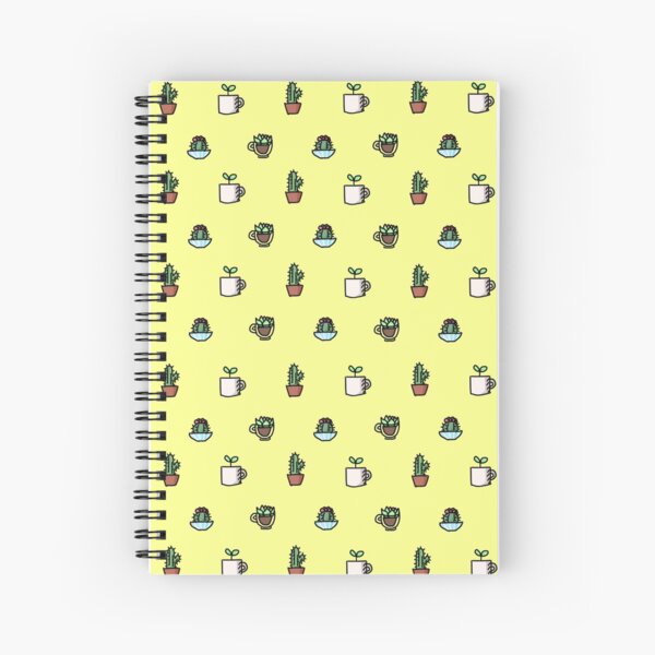 "Tiny Plants (Yellow)" Spiral Notebook for Sale by ATinyShadow | Redbubble