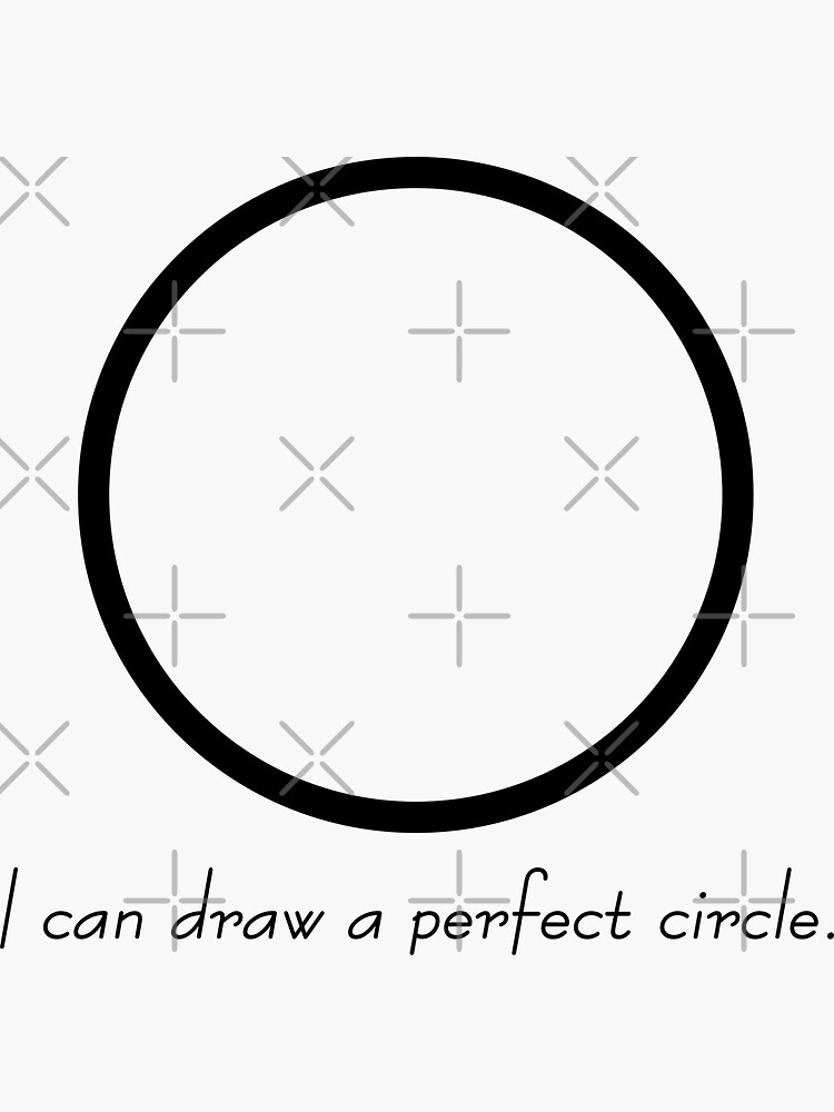 Pegatina «Circulo perfecto» de Judge-Hatchet | Redbubble