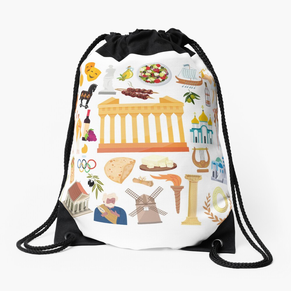 "Greece Travel Icons" Sticker for Sale by FancyPlanet | Redbubble