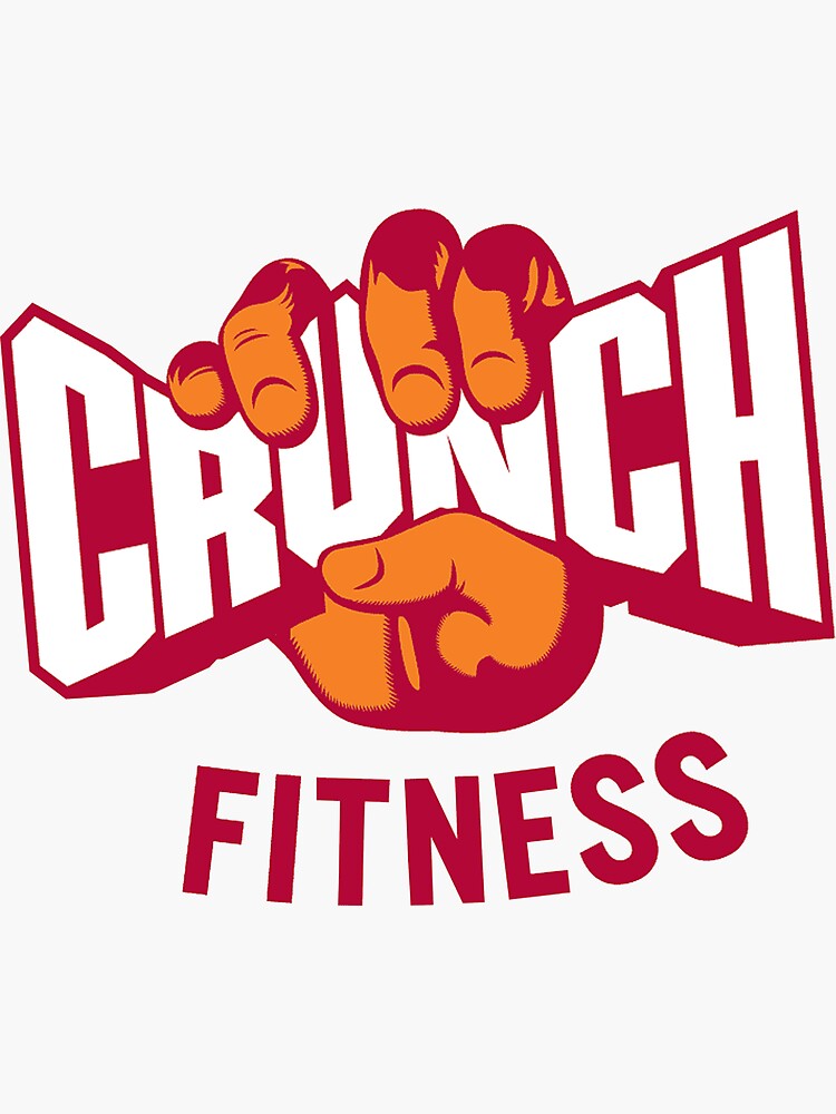 "Attractive Crunch Fitness Logo" Sticker for Sale by xadelina | Redbubble