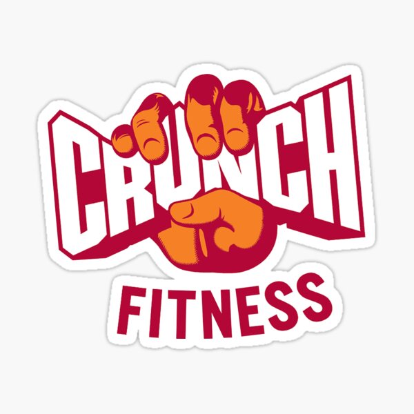 "Attractive Crunch Fitness Logo" Sticker for Sale by xadelina | Redbubble