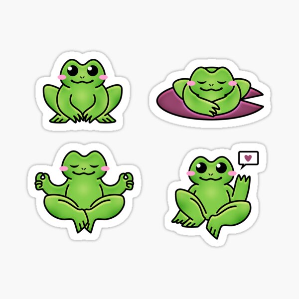"Small Frogs" Sticker by TeaAndMemes | Redbubble