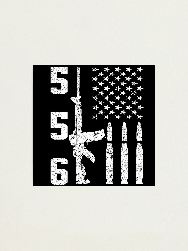 "Ar-15 Flag Rifle Sling Rifle Silhouette" Photographic Print for Sale ...