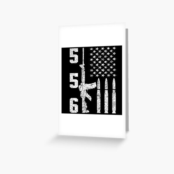 "Ar-15 Flag Rifle Sling Rifle Silhouette" Greeting Card by Stickie777 ...