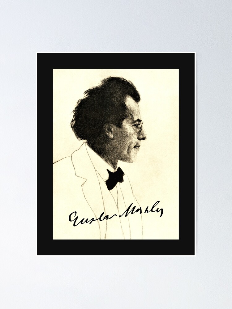 "Gustav Mahler with Signature, 1903 Etching " Poster for Sale by ...
