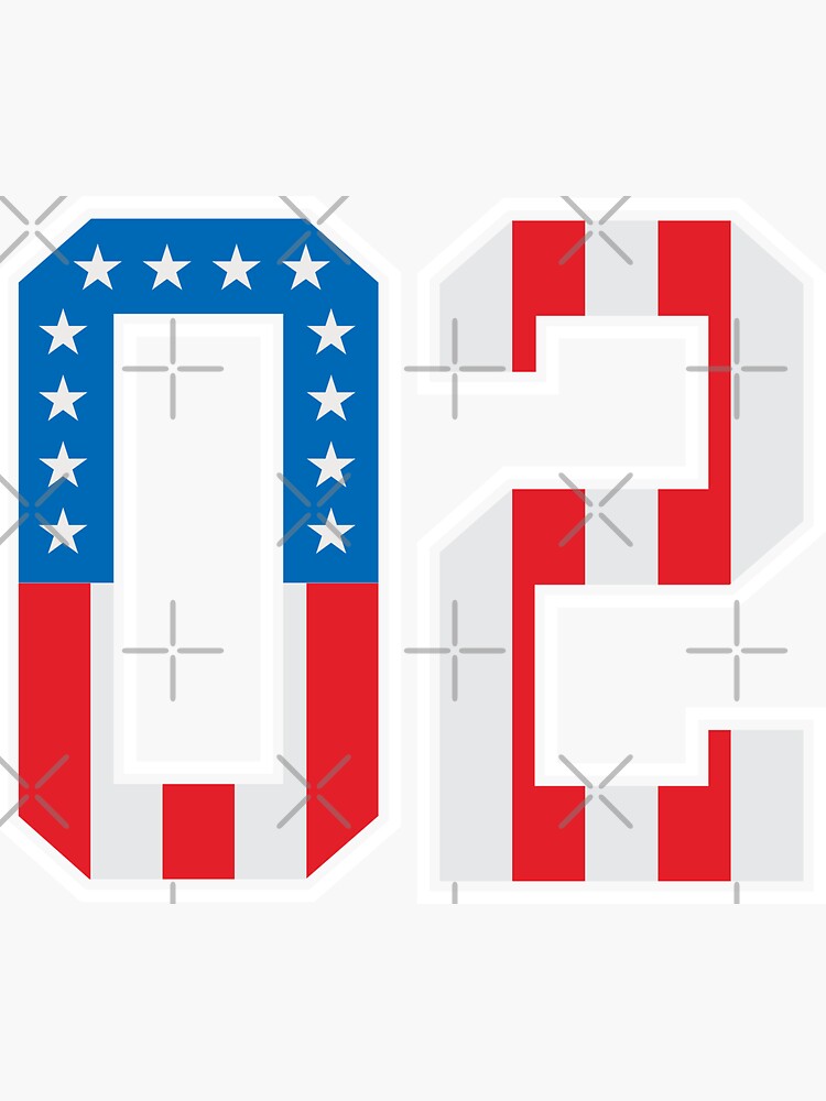 "Vintage Number 2 American Classy Number two United States Flag ...