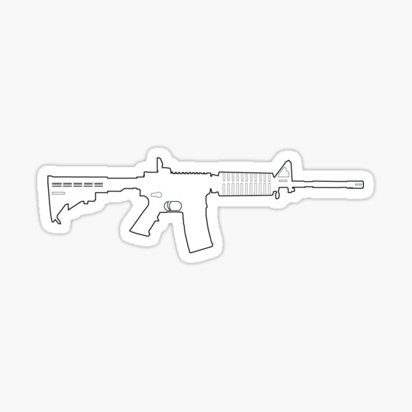 "M4" Sticker by Zeefy | Redbubble