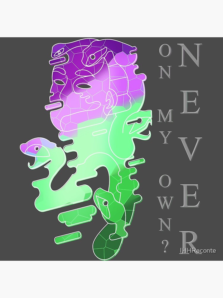 "Endogenic system pride flag medusa | Stained glass" Art Print by ...