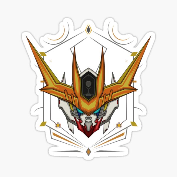 "Mecha Illustration With Ornament Background" Sticker for Sale by ...