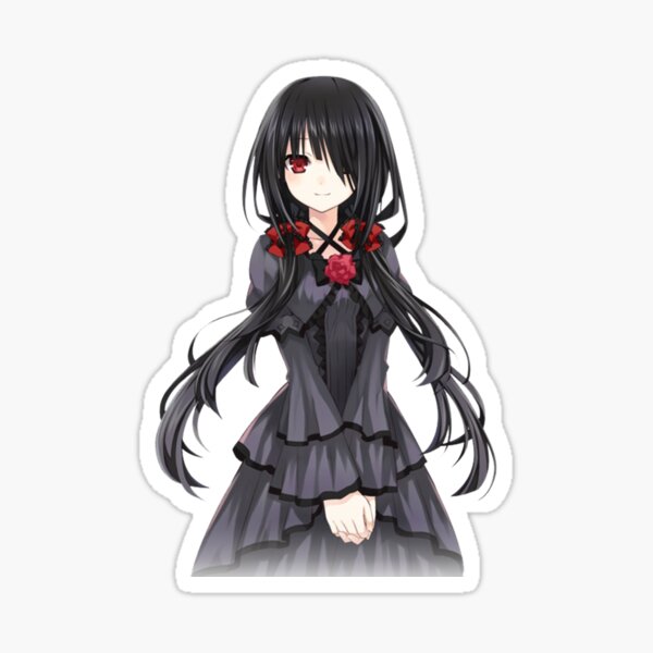 "Kurumi Tokisaki" Sticker by GaleriaDeArte | Redbubble