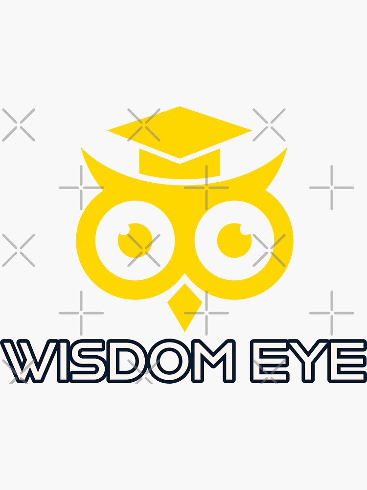 "Wisdom eye minimalist art" Sticker for Sale by Vijay-Raj937 | Redbubble