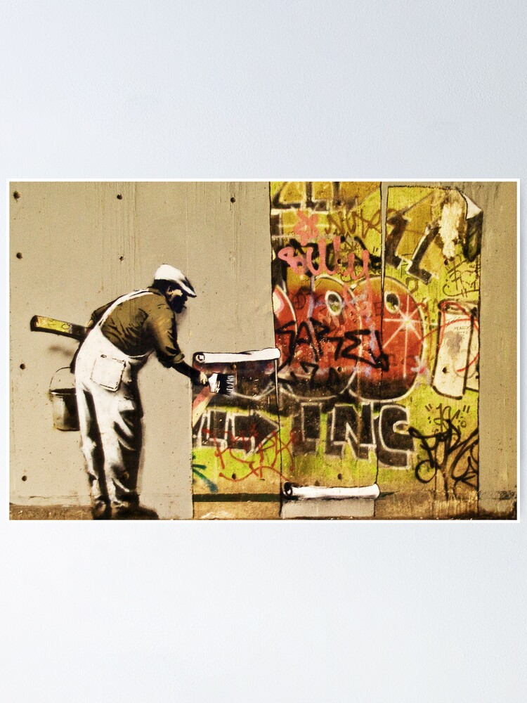 "Banksy blue collar" Poster by Tezwah | Redbubble