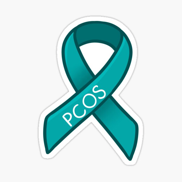 "PCOS Awareness Ribbon" Sticker for Sale by leashonlife | Redbubble