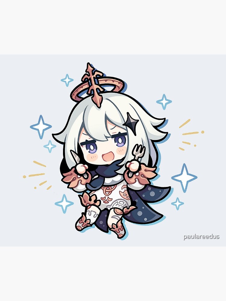 "Genshin Impact Paimon Chibi" Sticker for Sale by paulareedus | Redbubble