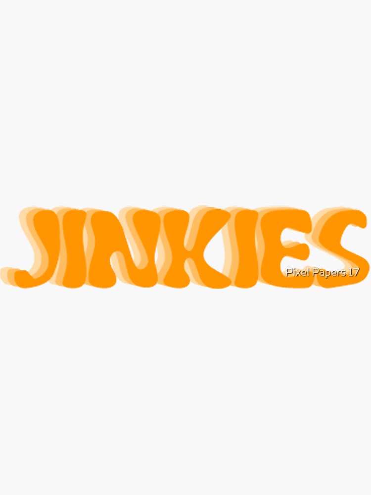 "JINKIES" Sticker for Sale by Zulaiha175 | Redbubble