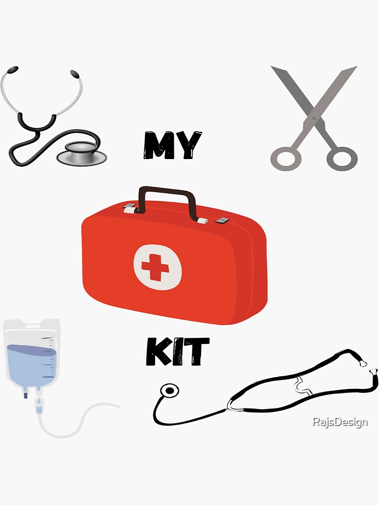 "My Medical tool Kit" Sticker for Sale by RajsDesign | Redbubble