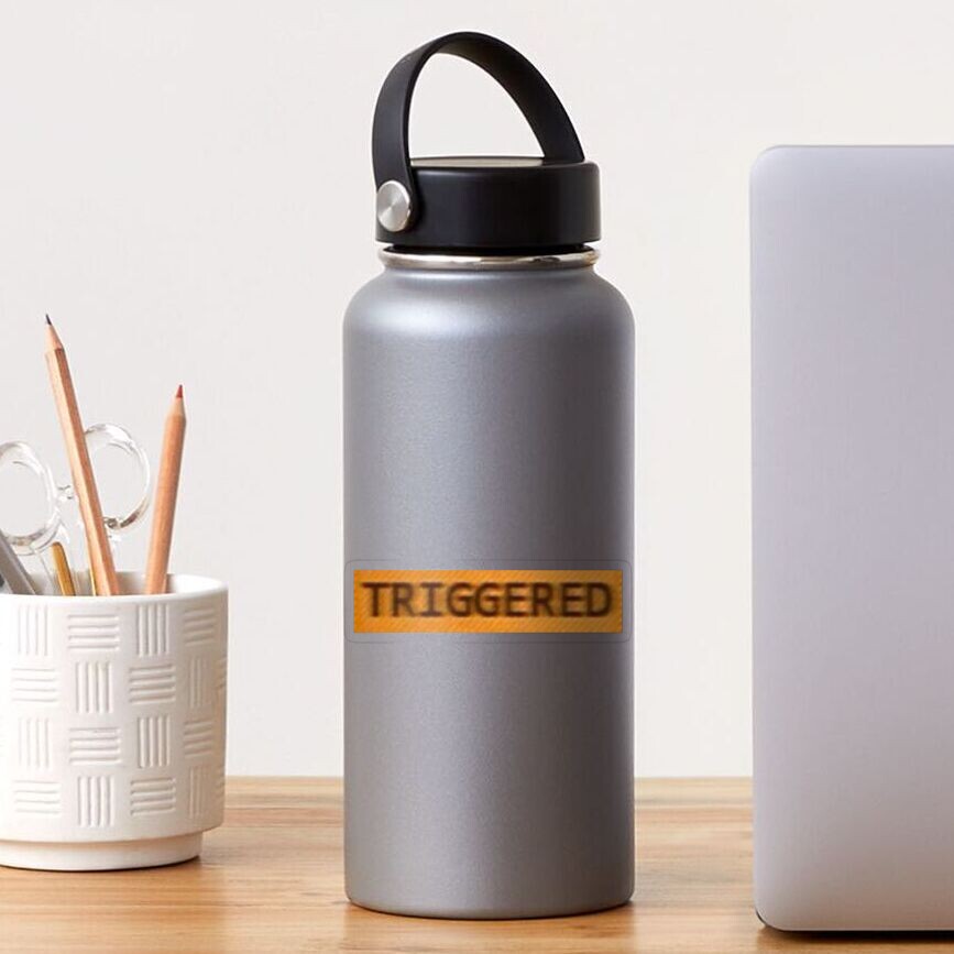 "Triggered" Sticker for Sale by MemeApparel | Redbubble