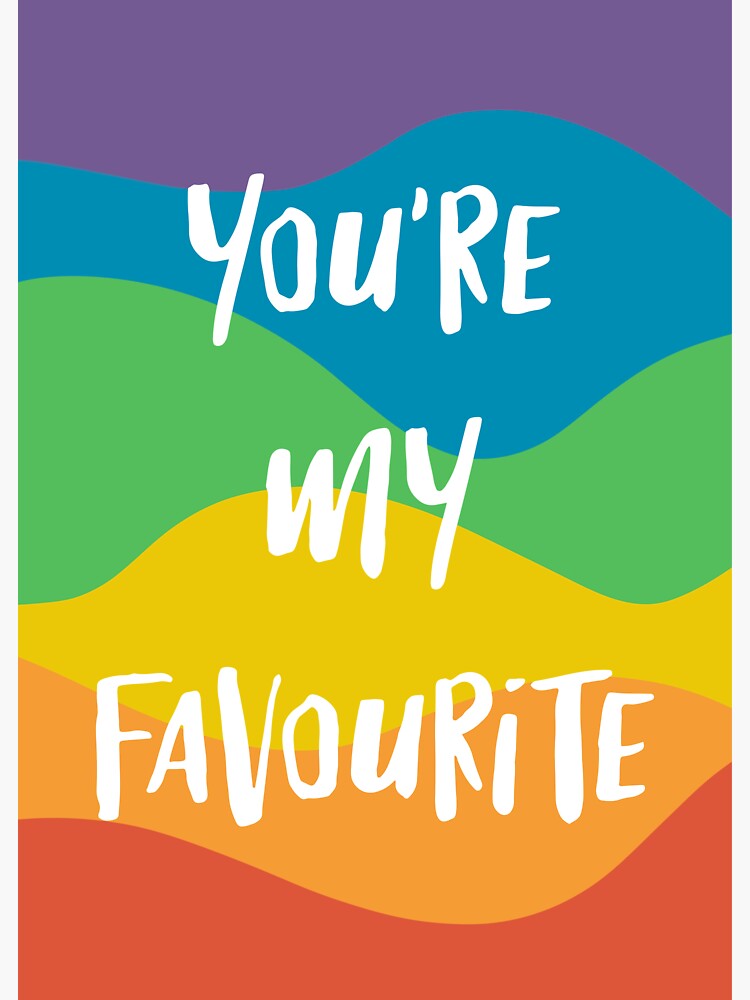 "You're My Favourite #1" Sticker for Sale by bexaura | Redbubble