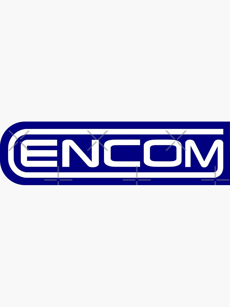 "Tron ENCOM Logo " Sticker by NerdsLoot | Redbubble