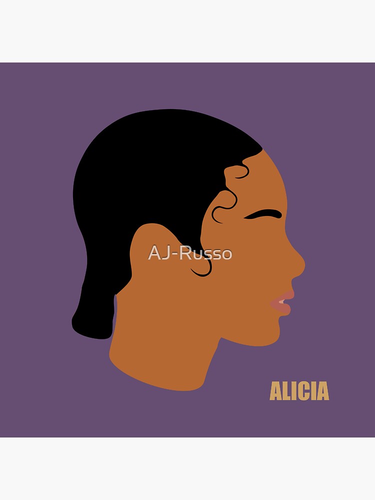 "Alicia Keys ALICIA inspired artwork" Sticker for Sale by AJ-Russo ...