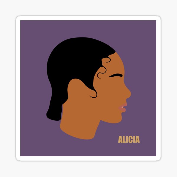 "Alicia Keys ALICIA inspired artwork" Sticker for Sale by AJ-Russo ...