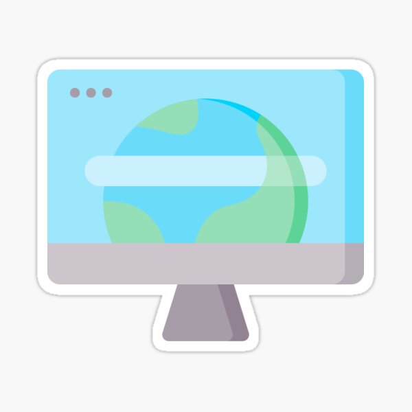 "Computer Monitor" Sticker by Illustrate99 | Redbubble