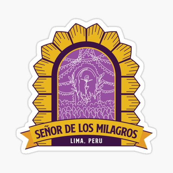 "Senor de los Milagros – Lima, Peru" Sticker for Sale by Moritz ...
