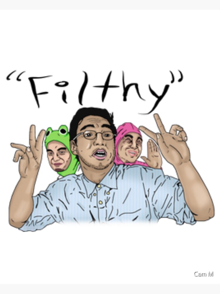 "Filthy Frank Filthy" Sticker by CMartin19 | Redbubble
